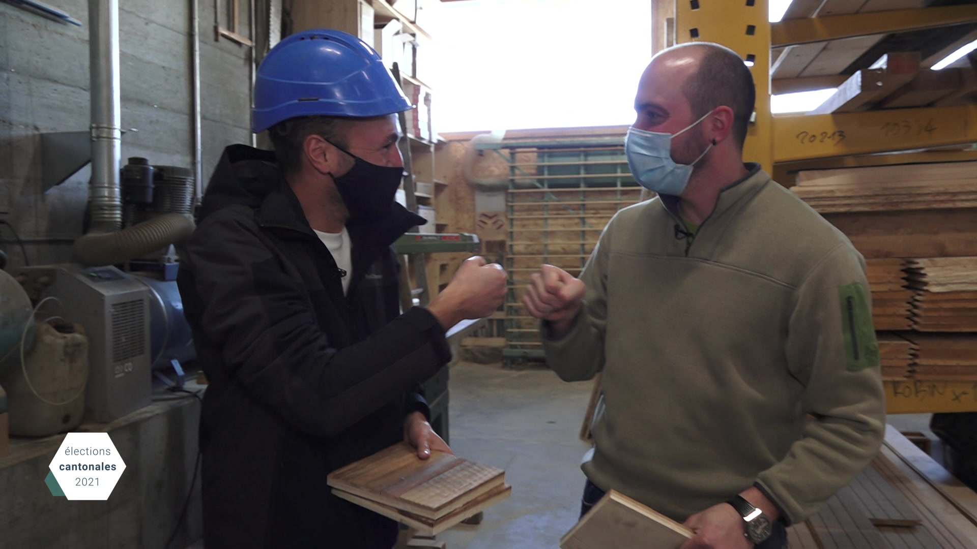 Cantonales 2021: la rencontre surprise de Mathias Reynard / Canal9