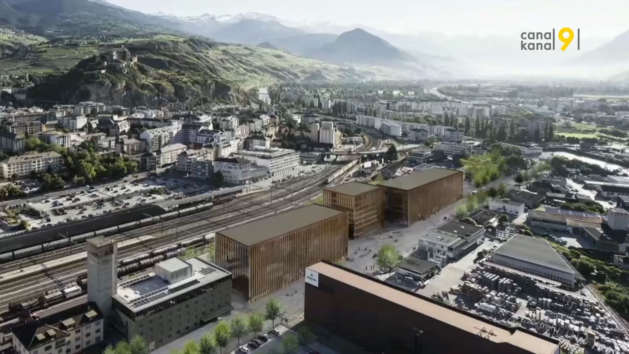 Campus Energypolis: au sud de la gare de Sion se construit le chantier ...